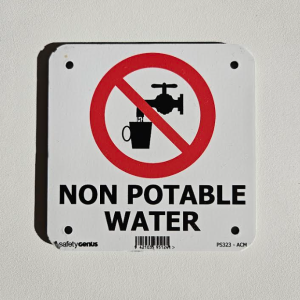 NON POTABLE WATER SIGN - Water Tanks NZ | Custom made | Corrugated ...