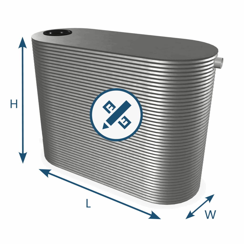 Slimline Water Tanks | Corrugated Steel | NZ Made - Tanksalot